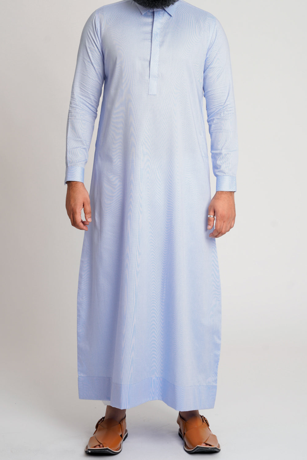 Burooj Men's Modern Sky Blue Thobe / Jubbah– Burooj Online
