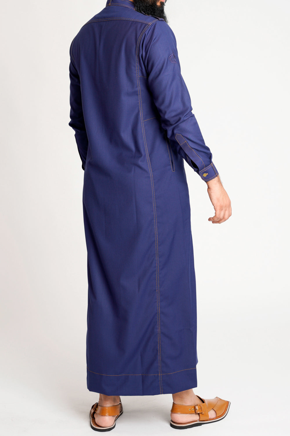 Burooj Men's Denim Styled Navy Blue Thobe / Jubbah– Burooj Online