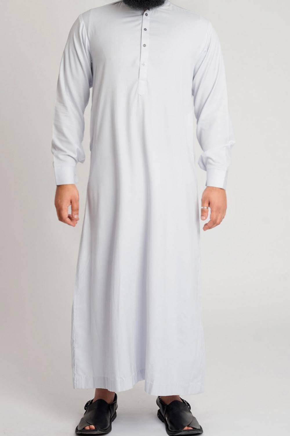 Burooj Men's Lightweight Grey Thobe / Jubbah– Burooj Online